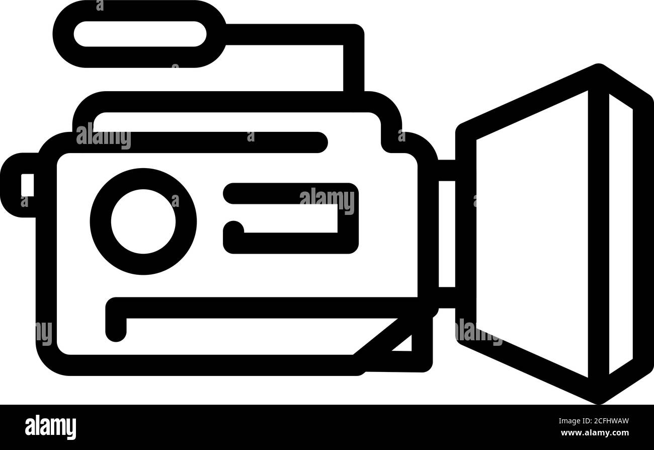 Cinema camera icon, outline style Stock Vector Image & Art - Alamy