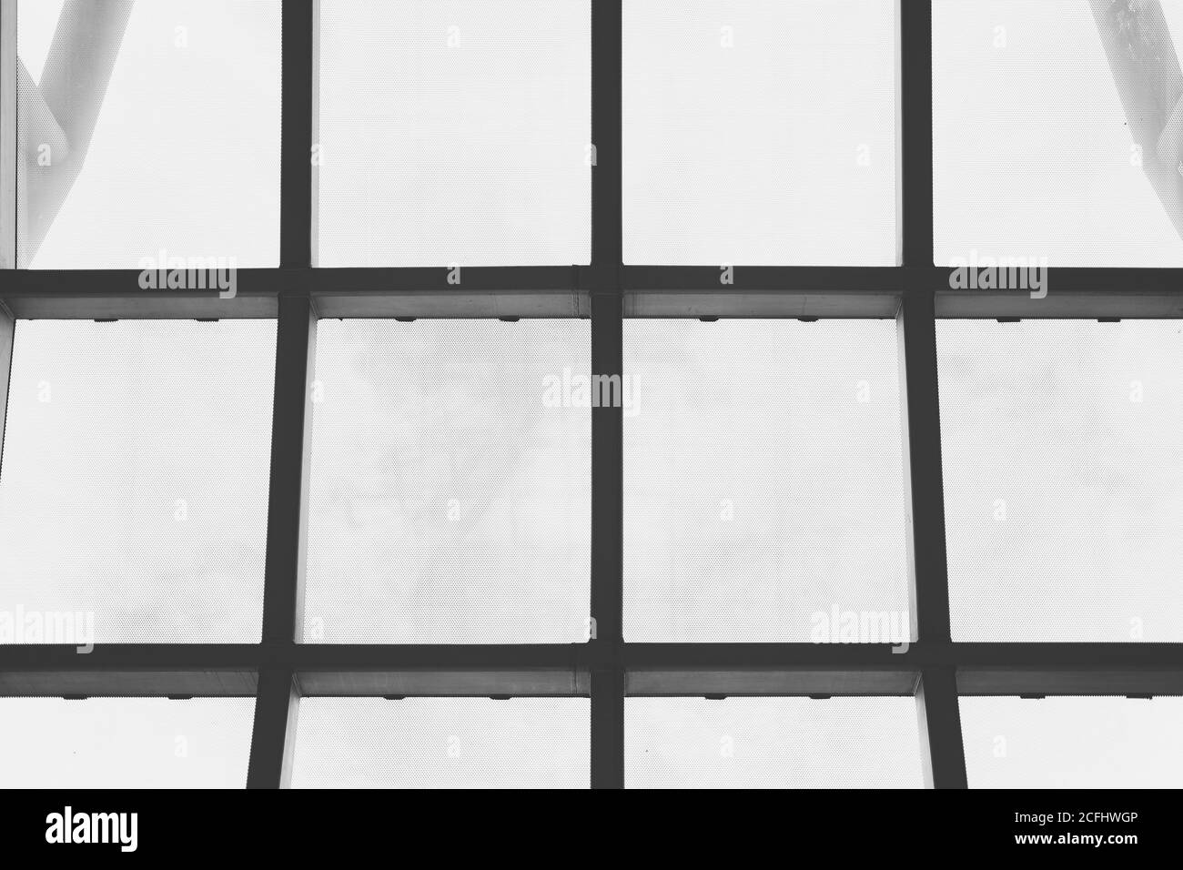 glass window wall structure with sky background Stock Photo - Alamy