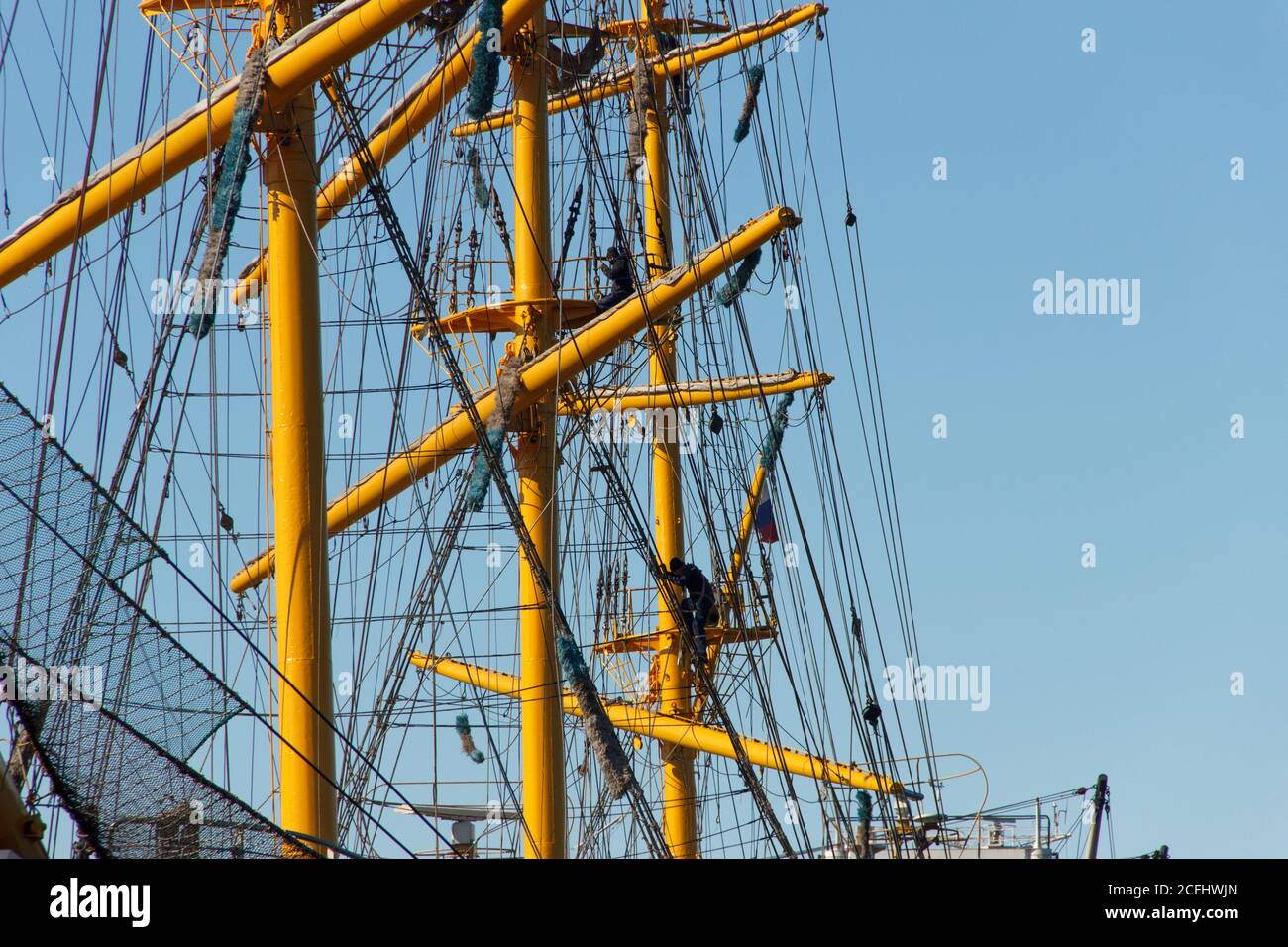 Vladivostok, Russia - October, 06, 2019: Preparation of the sailing ...