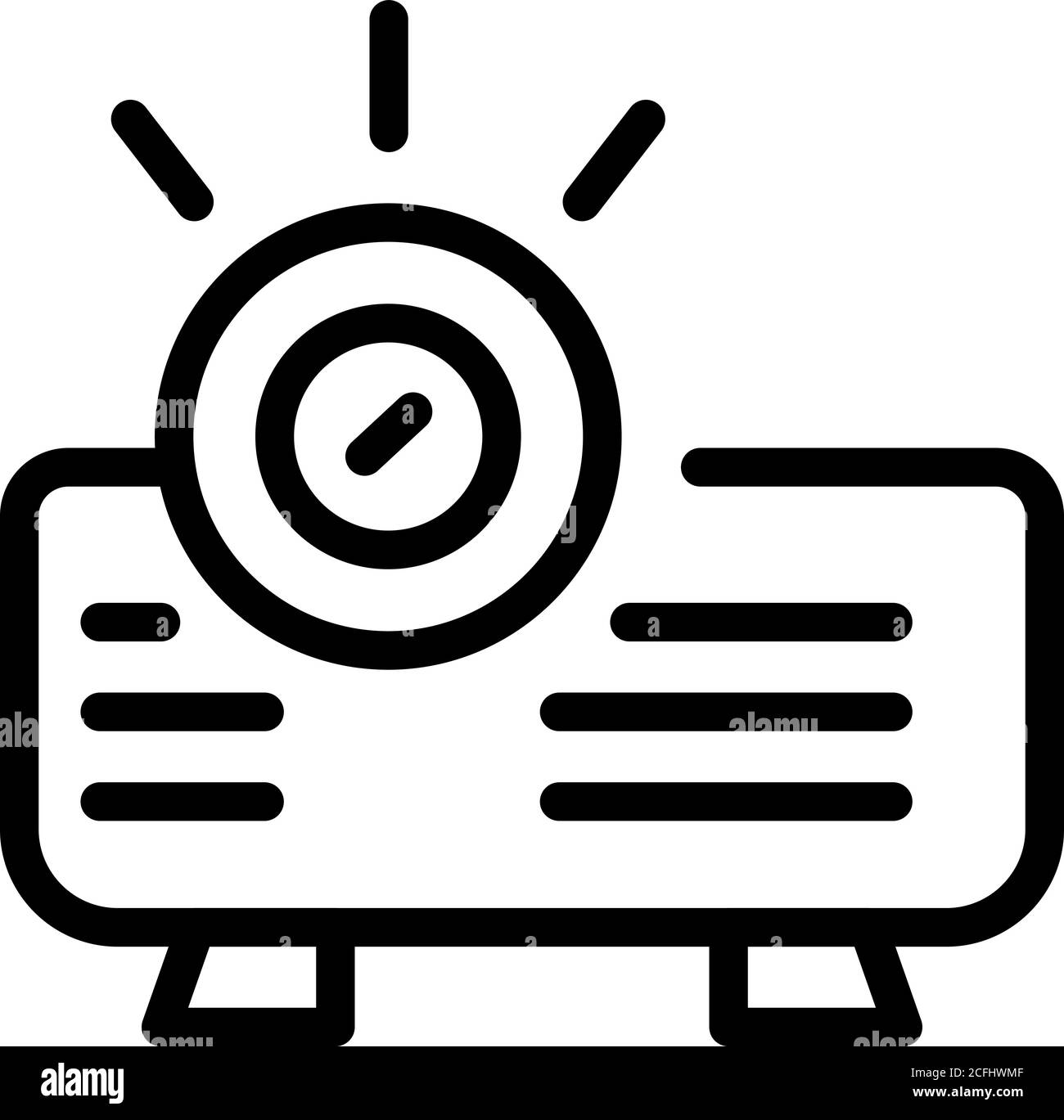Projector icon, outline style Stock Vector Image & Art - Alamy