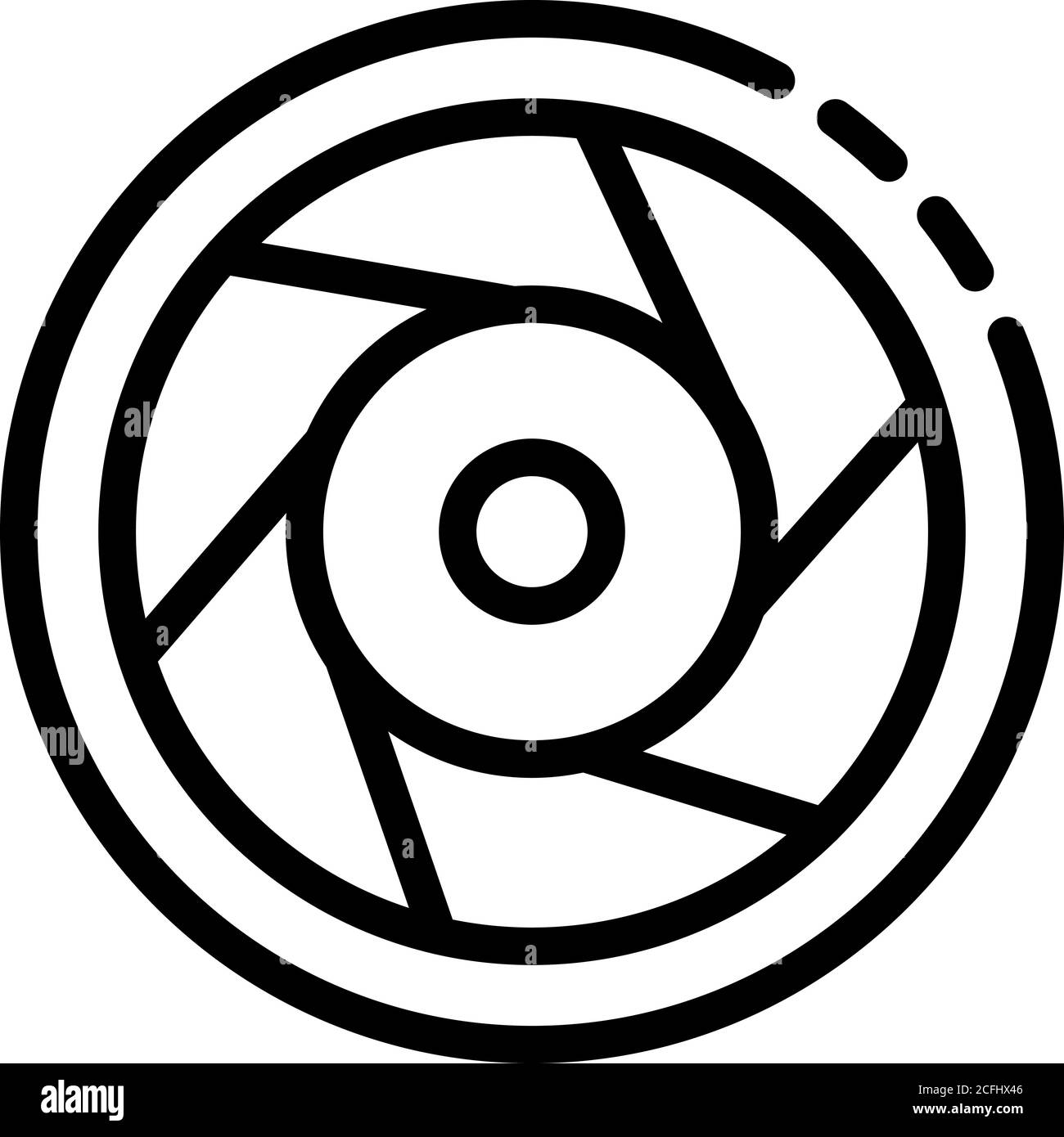 Camera lens icon, outline style Stock Vector Image & Art - Alamy