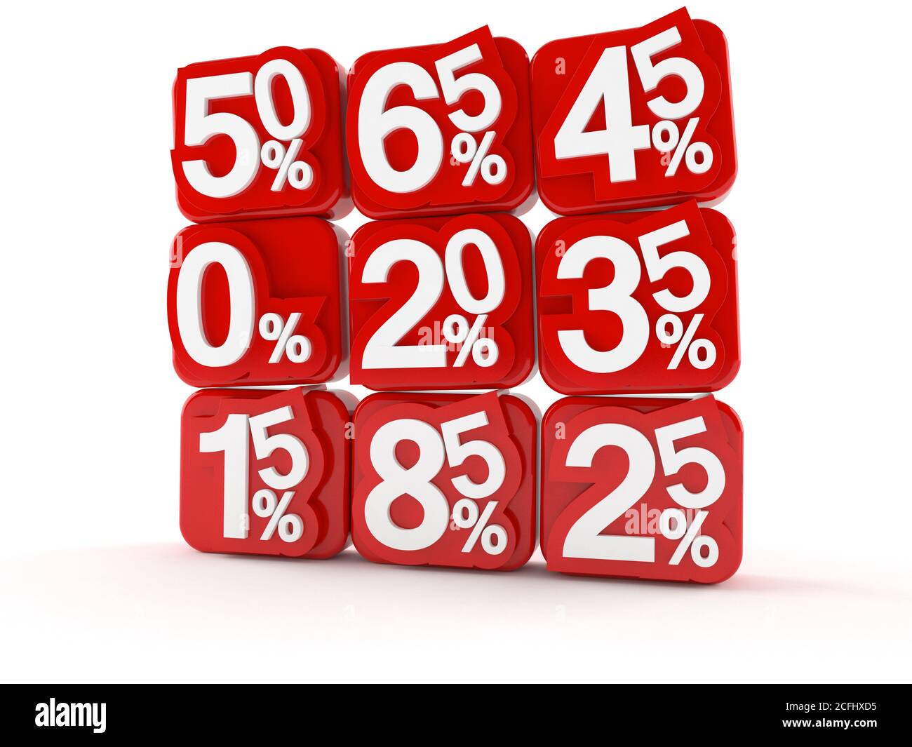 Financial numbers isolated on white background Stock Photo - Alamy