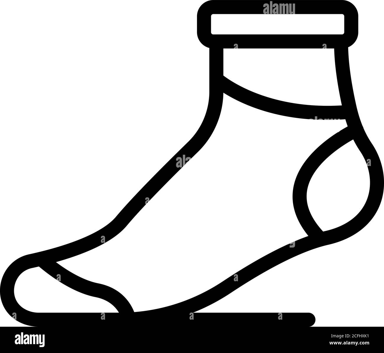 New sock icon, outline style Stock Vector Image & Art - Alamy