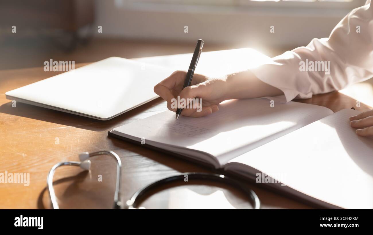Doctor paperwork gp hi-res stock photography and images - Alamy