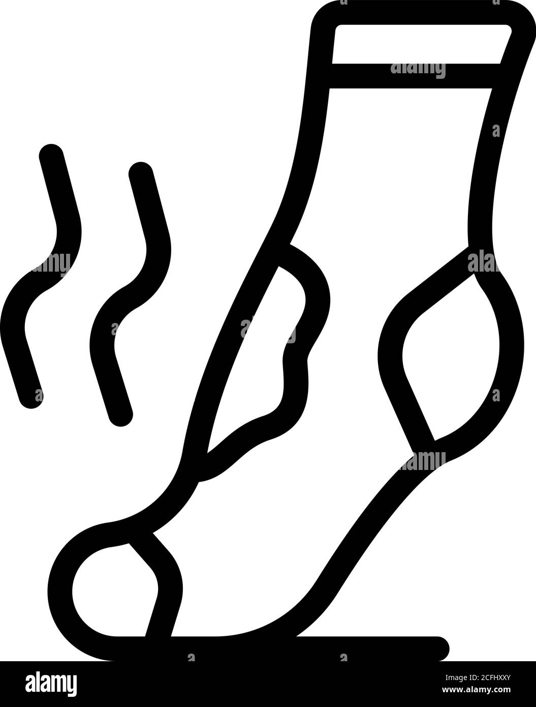 Dirty sock icon, outline style Stock Vector Image & Art - Alamy