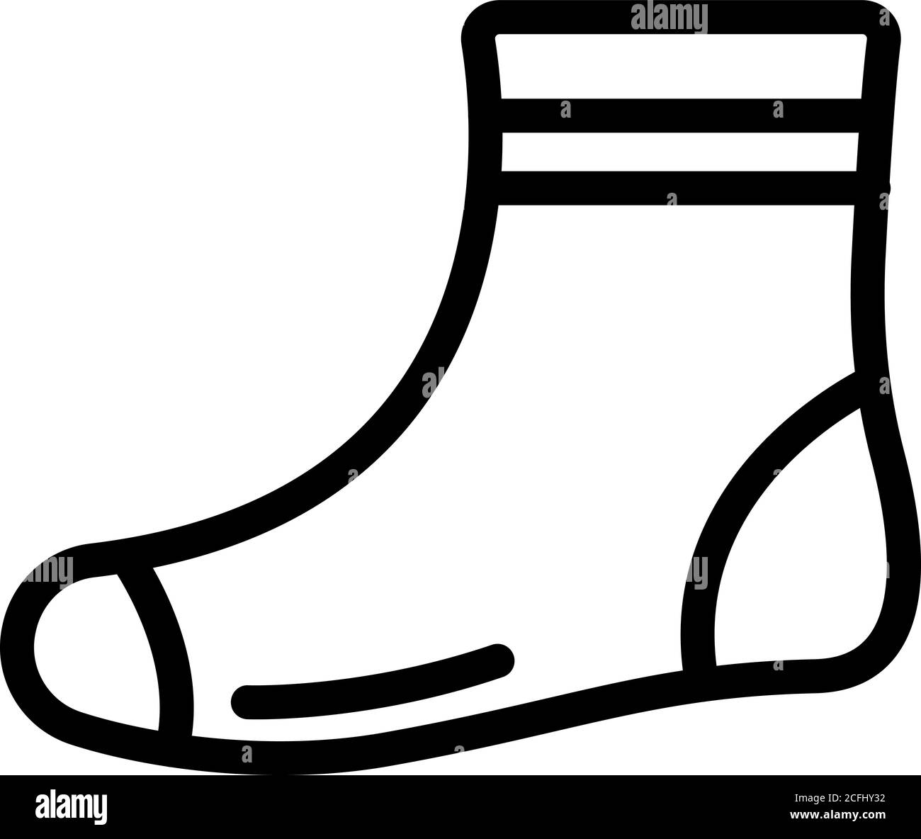 Footwear sock icon, outline style Stock Vector Image & Art - Alamy