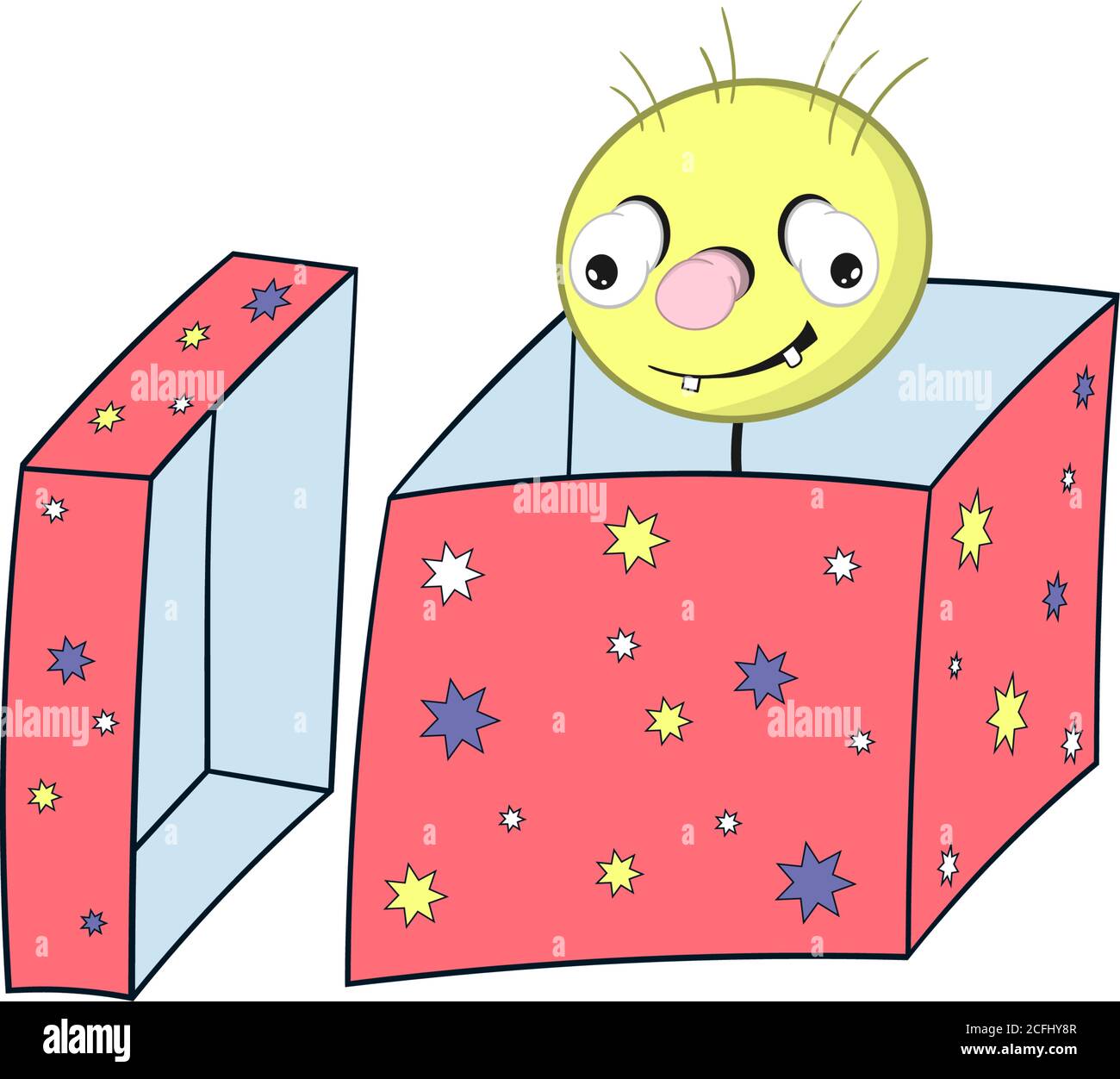 Jumping cartoon animated gift hi-res stock photography and images - Alamy