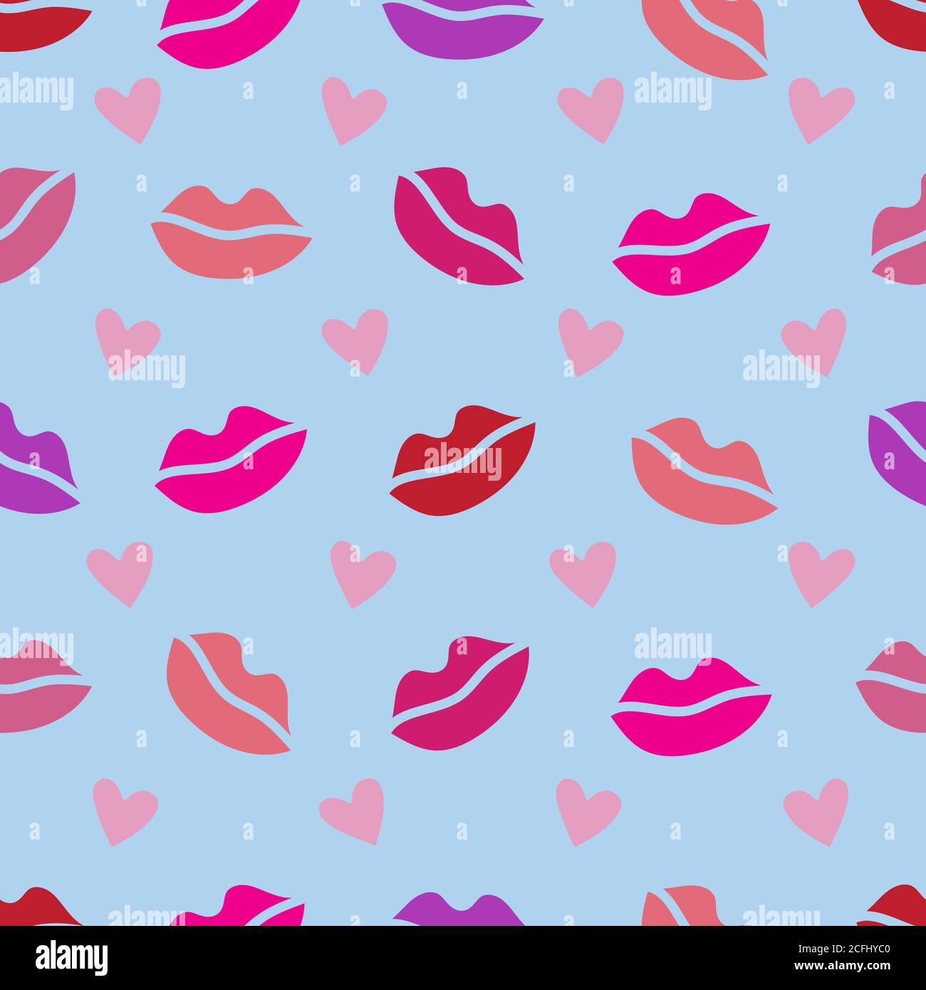 Kiss pattern hi-res stock photography and images - Alamy