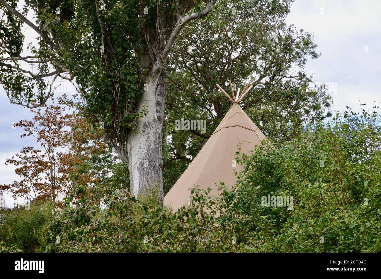 canvas tee pees at the royal botanic kew gardens london england UK ...