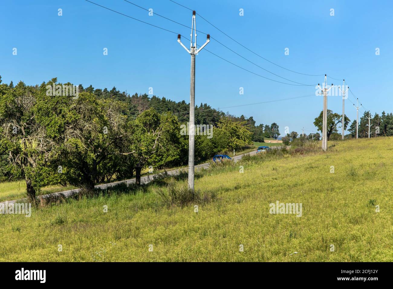 High voltage poles outside hi-res stock photography and images - Alamy