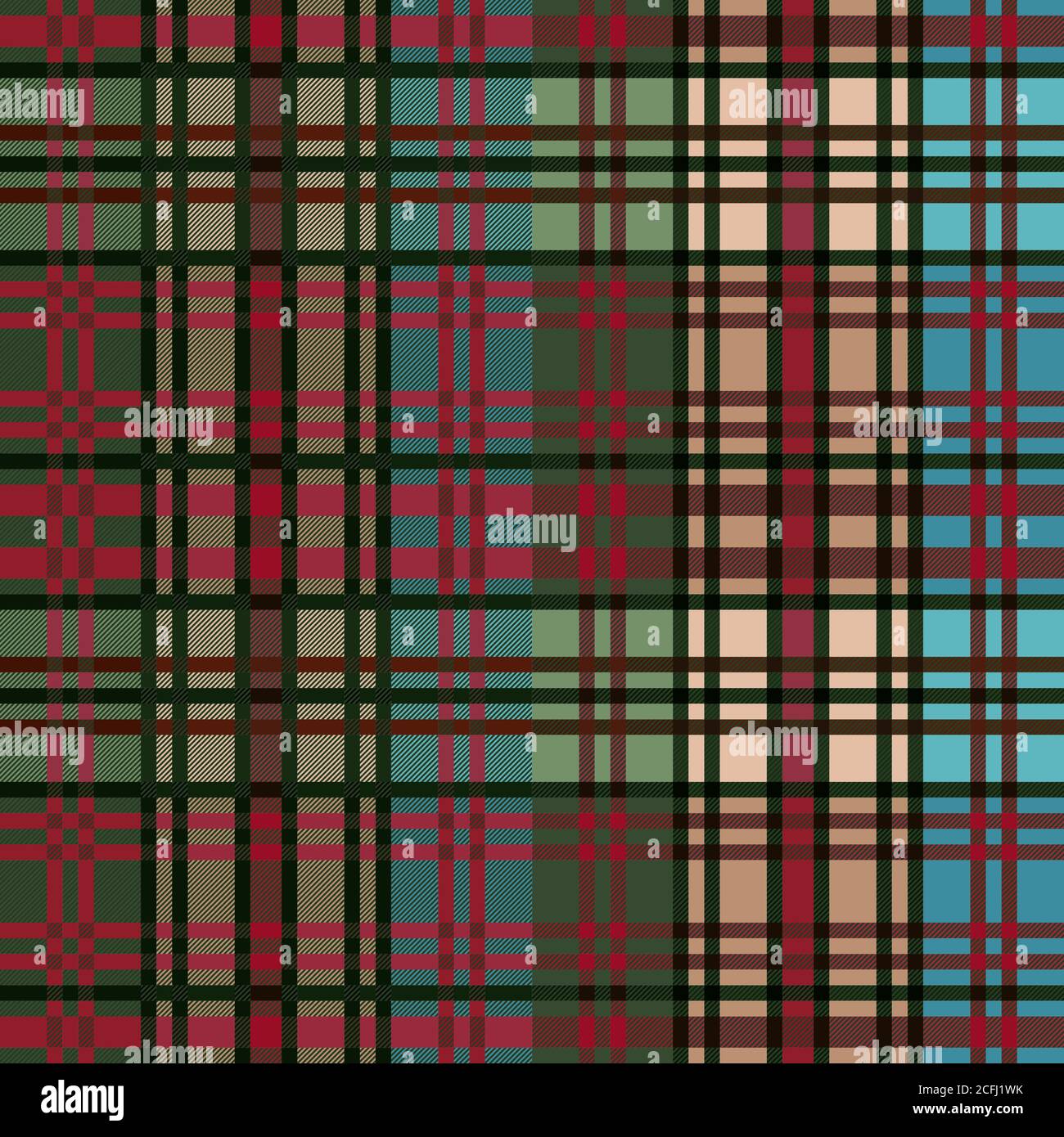 Motley seamless rectangular vector pattern as a tartan plaid in muted ...