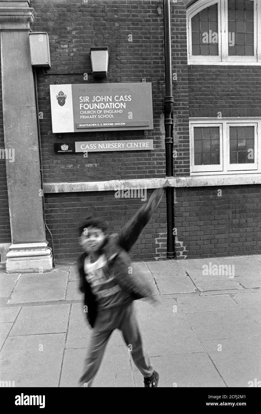 Sir John Cass Foundation School, City of London. 03 October 1988. Photo ...