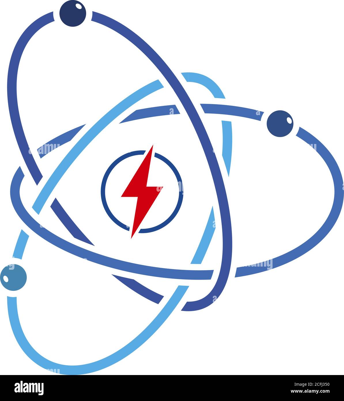 Atomic energy flat color Stock Vector Images - Alamy