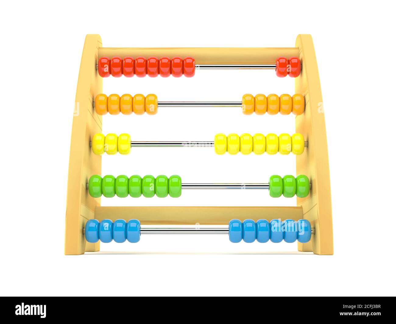 Wooden abacus isolated on white background Stock Photo - Alamy