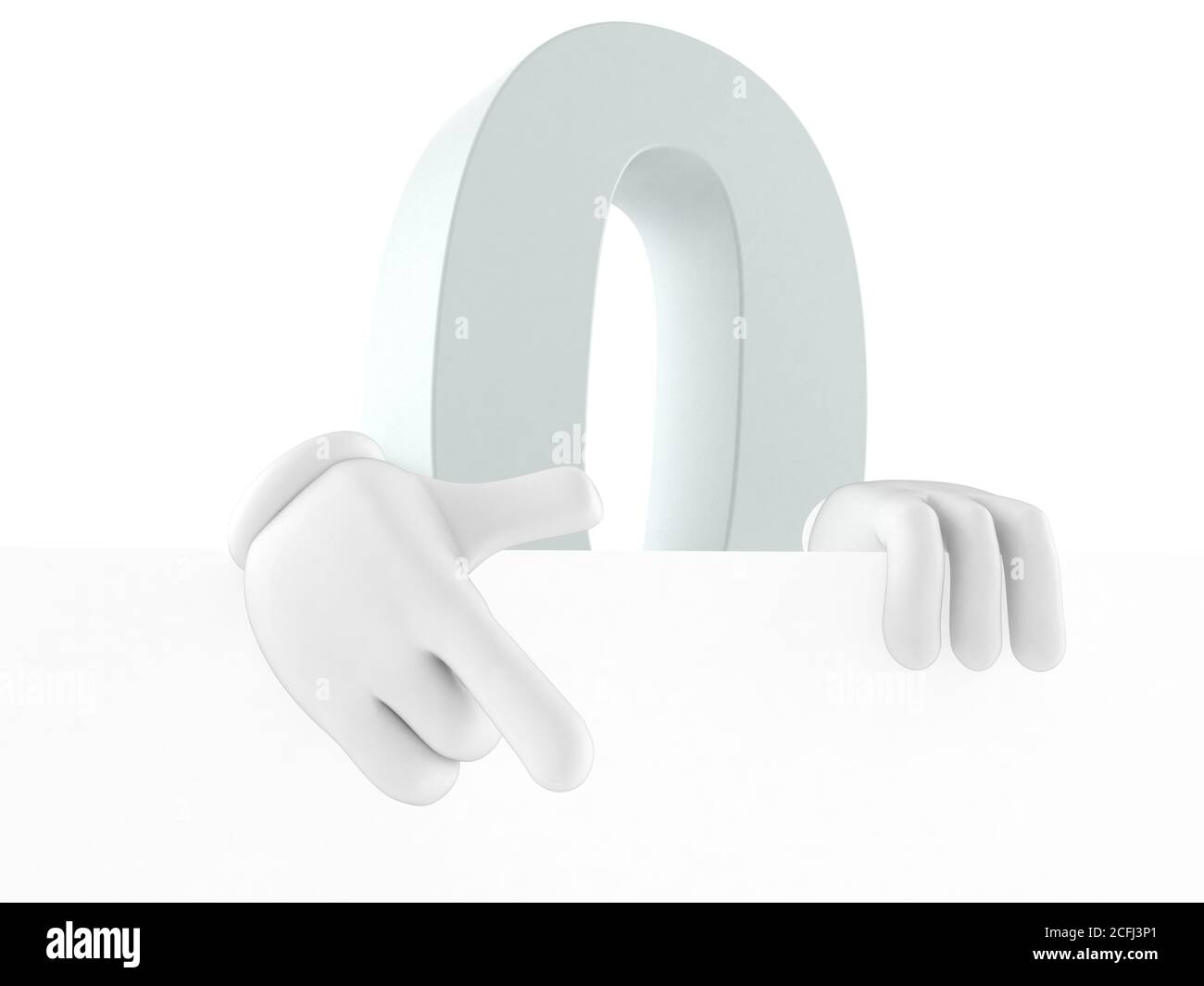 Zero character isolated on white background Stock Photo - Alamy