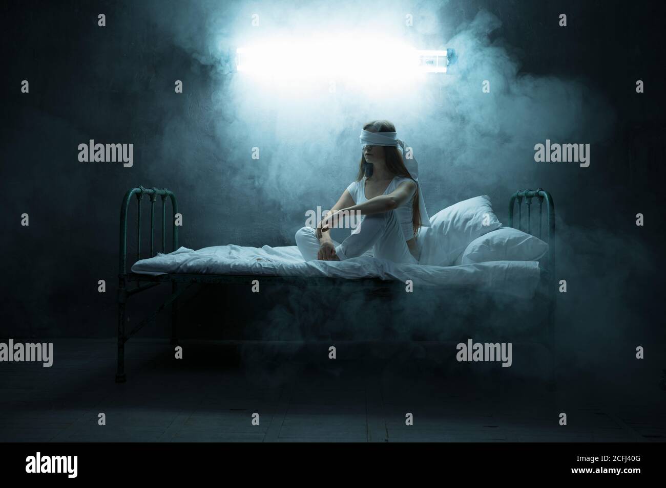 Ghost woman bed hi-res stock photography and images - Alamy