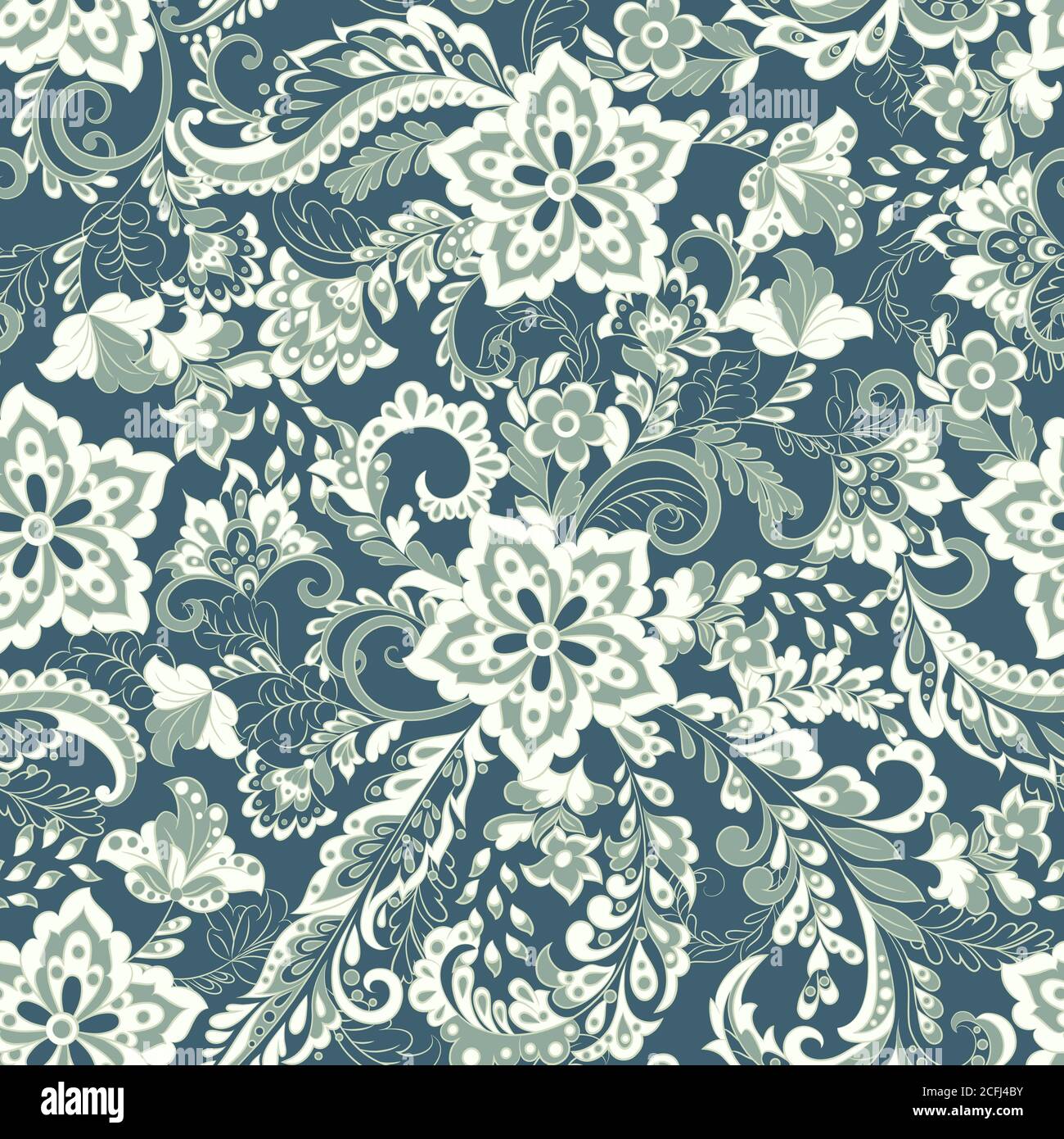 vintage floral seamless patten Stock Vector Image & Art - Alamy