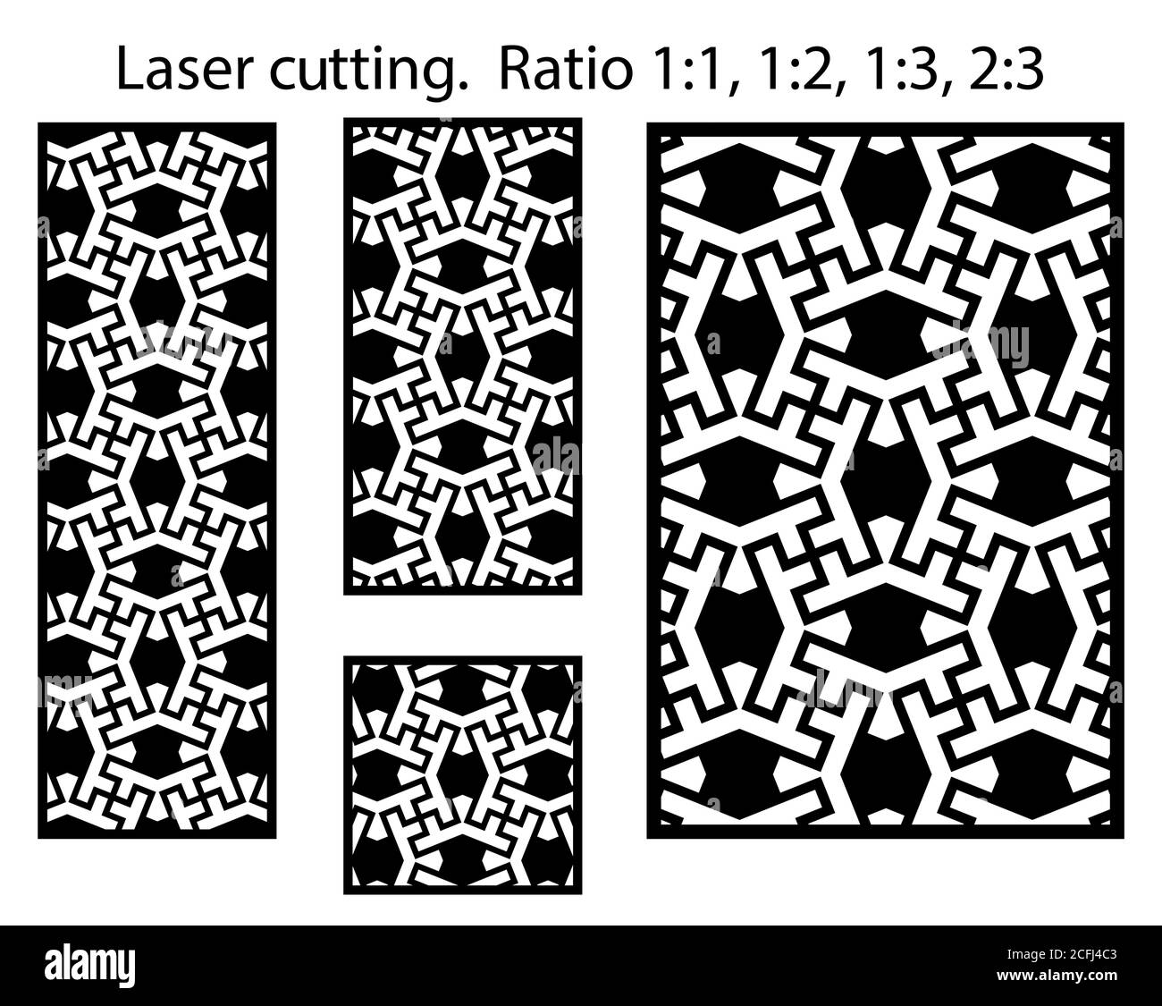 Shade screen, privacy fence template. Laser cut vector panel, screen ...