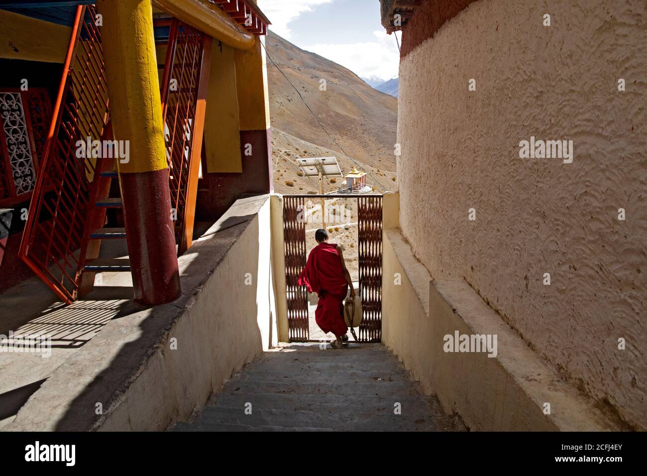 Dhankar Monastery, Spiti Valley in India - Different angles from inside ...
