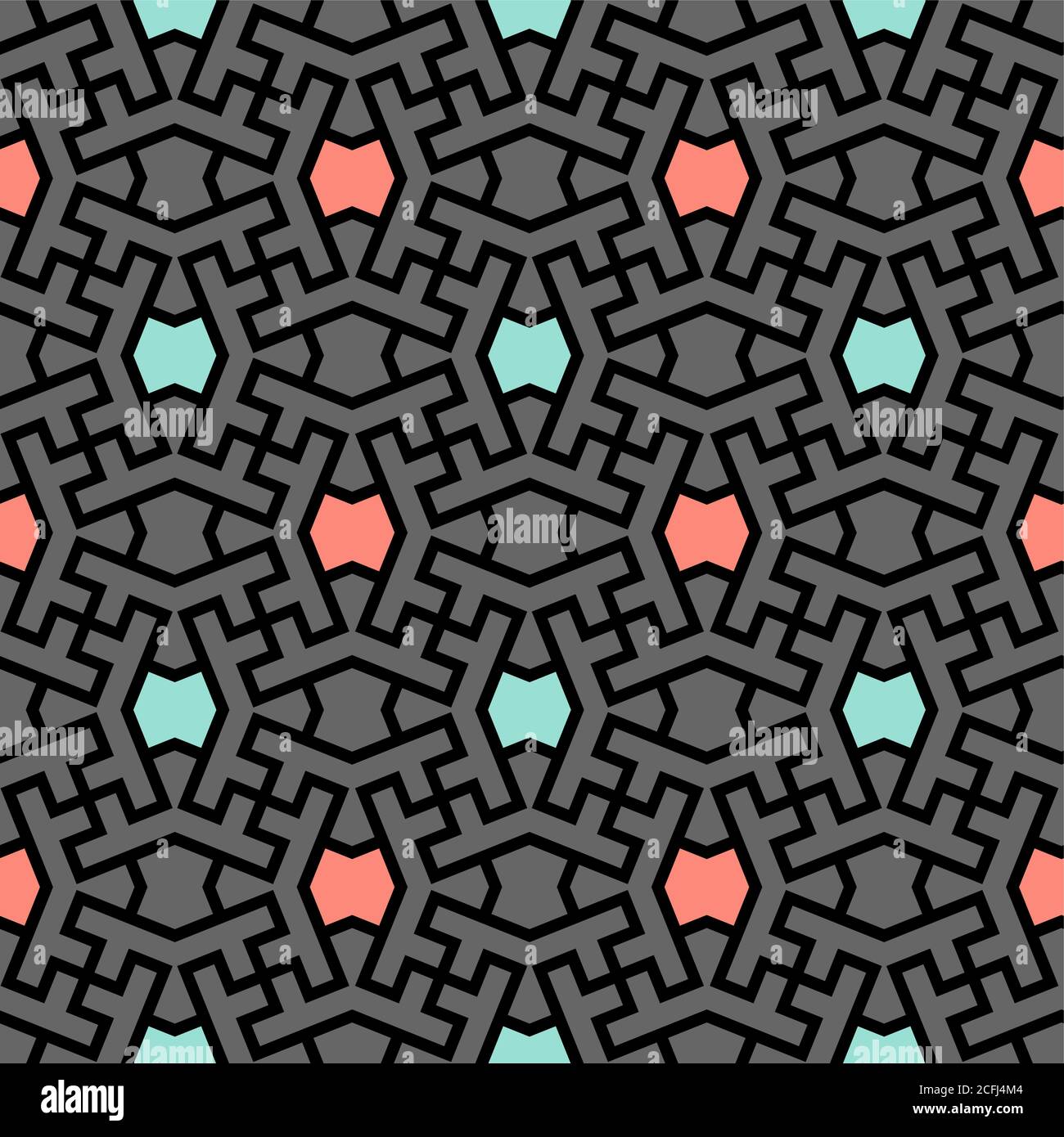 Iranian color mix vector pattern. Seamless geometric repeating texture ...