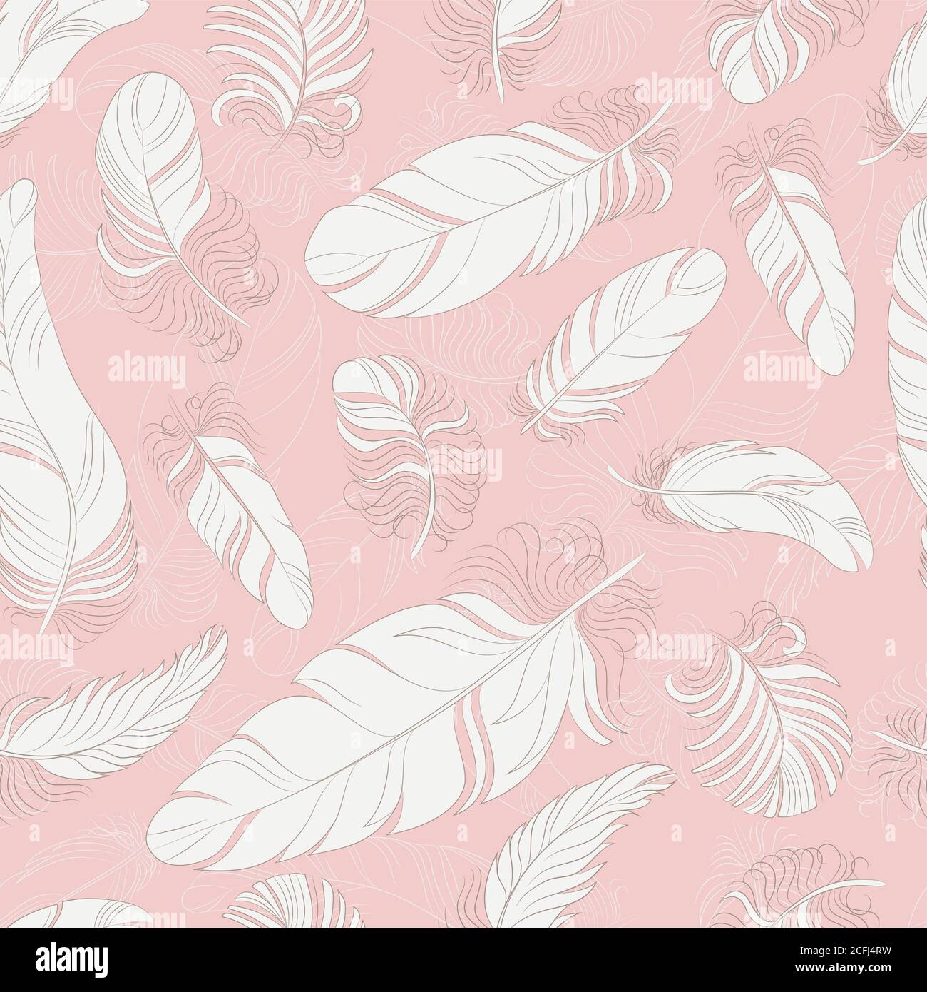 feather seamless vector pattern Stock Vector Image & Art - Alamy