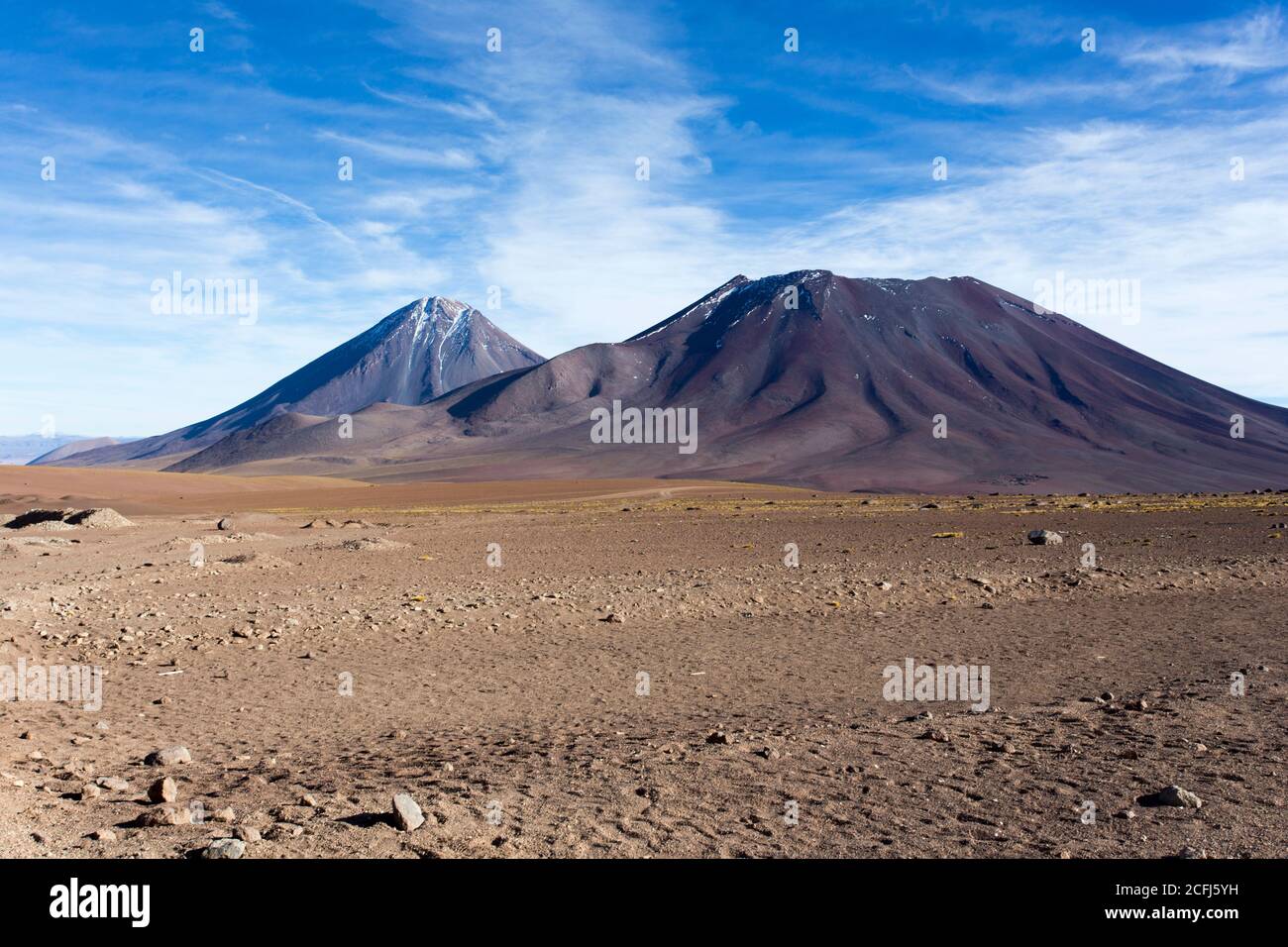 A view of Licancabur volcano from Bolivia side Stock Photo - Alamy