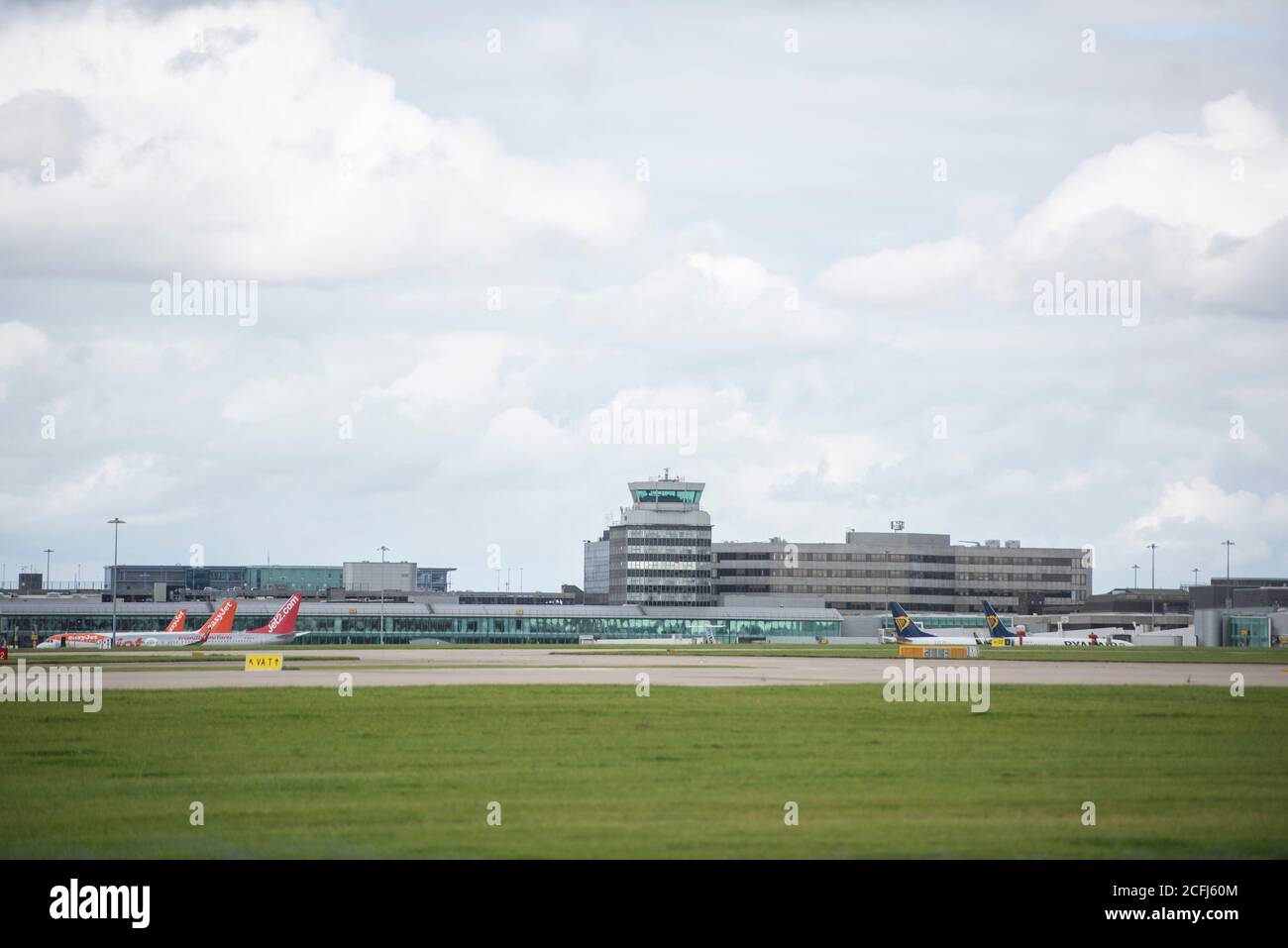 Plane at Manchester Aiport Stock Photo - Alamy