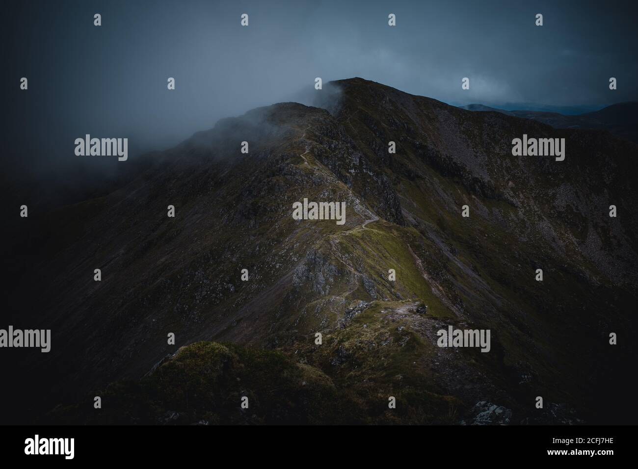 The Ridge on Aonach Eagach, Glencoe, Scottish Highlands Stock Photo - Alamy