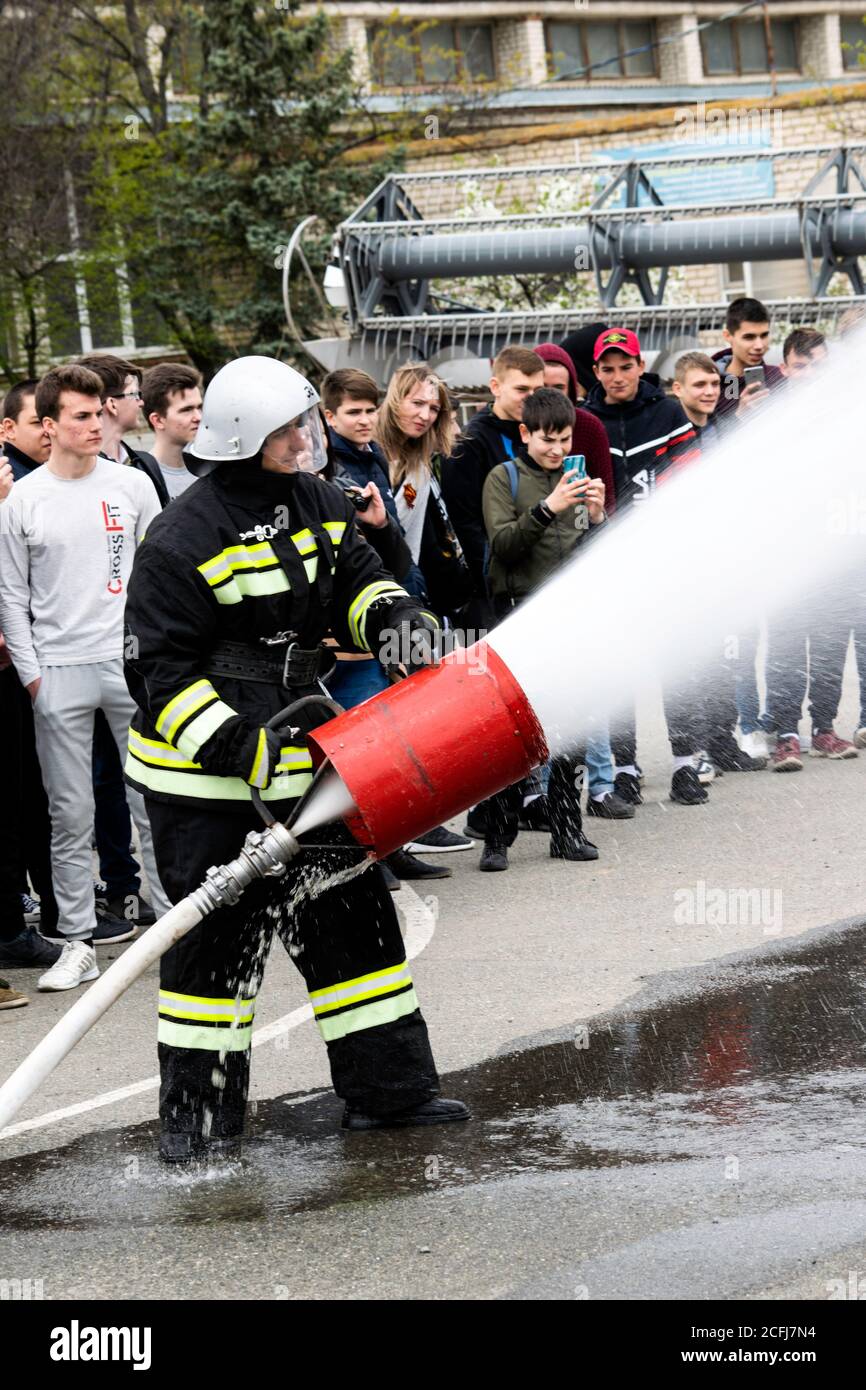 04 24 2019. Divnoye, Stavropol Territory, Russia. Demonstrations of ...