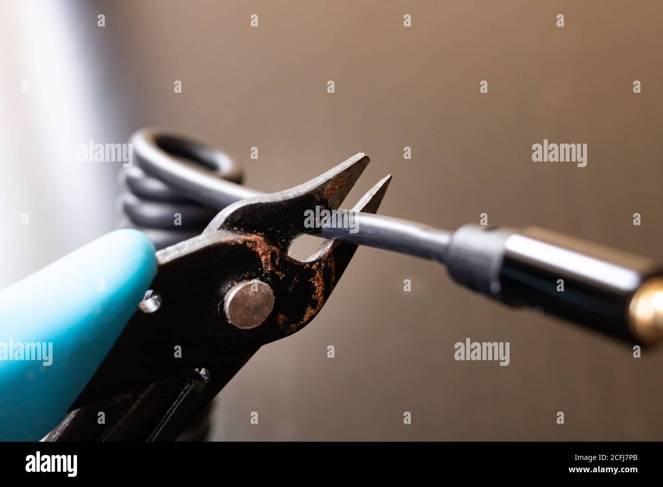 Wire plier hi-res stock photography and images - Alamy