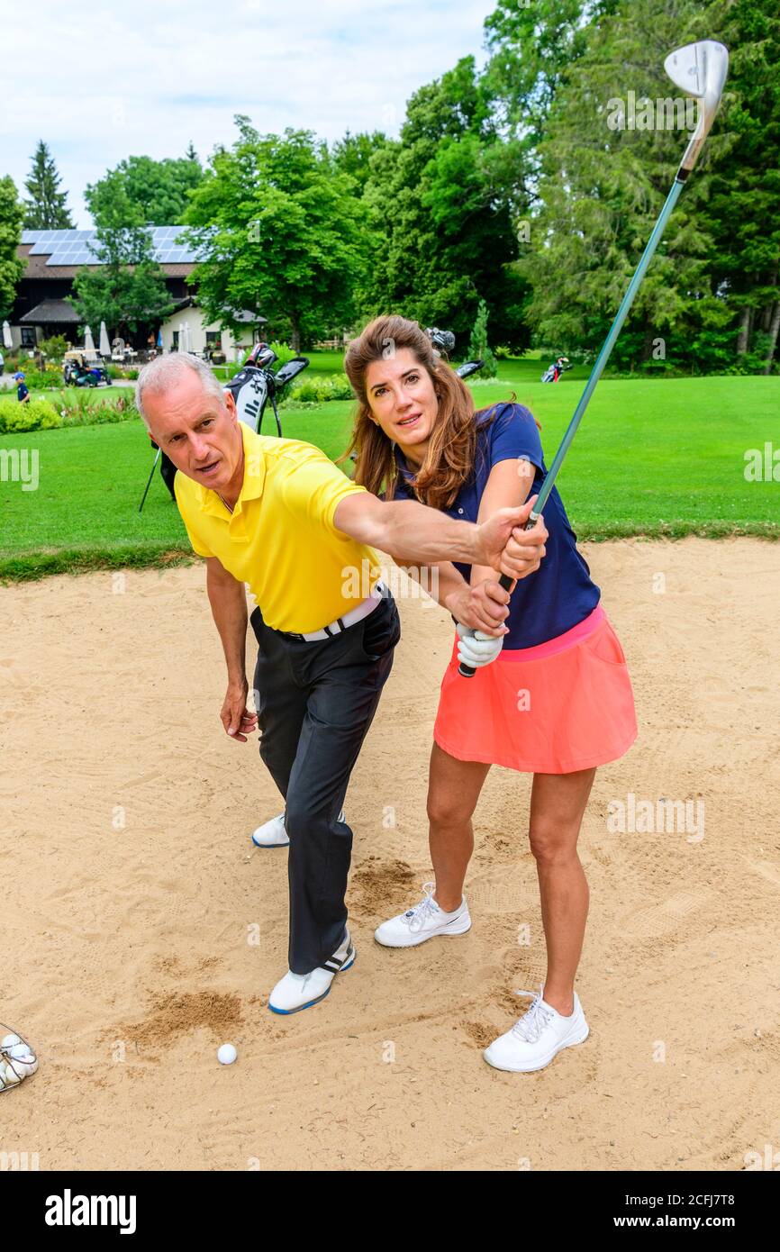 Golf lesson hi-res stock photography and images - Alamy