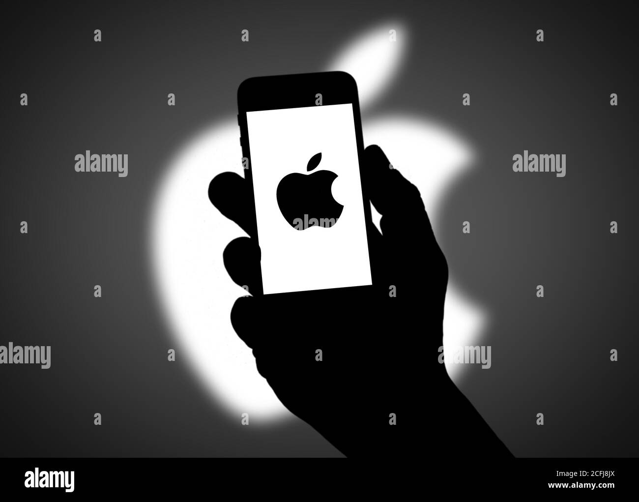 Apple logo hi-res stock photography and images - Alamy