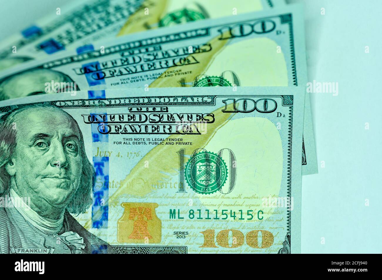 Close-up United State of America Dollar bank notes, USD Currency, USA ...