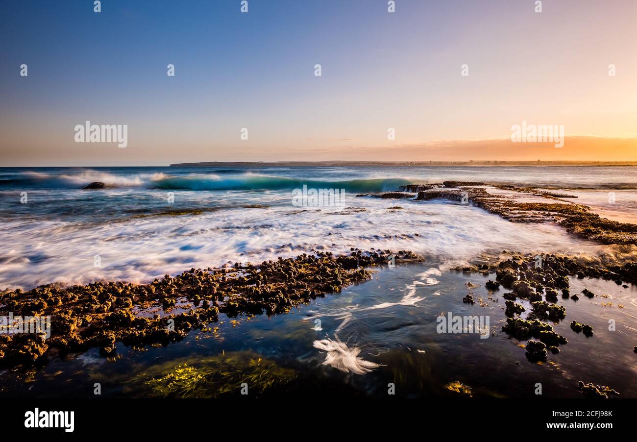 Cronulla View in Kamay Botany Bay National Park under Sunset Stock ...