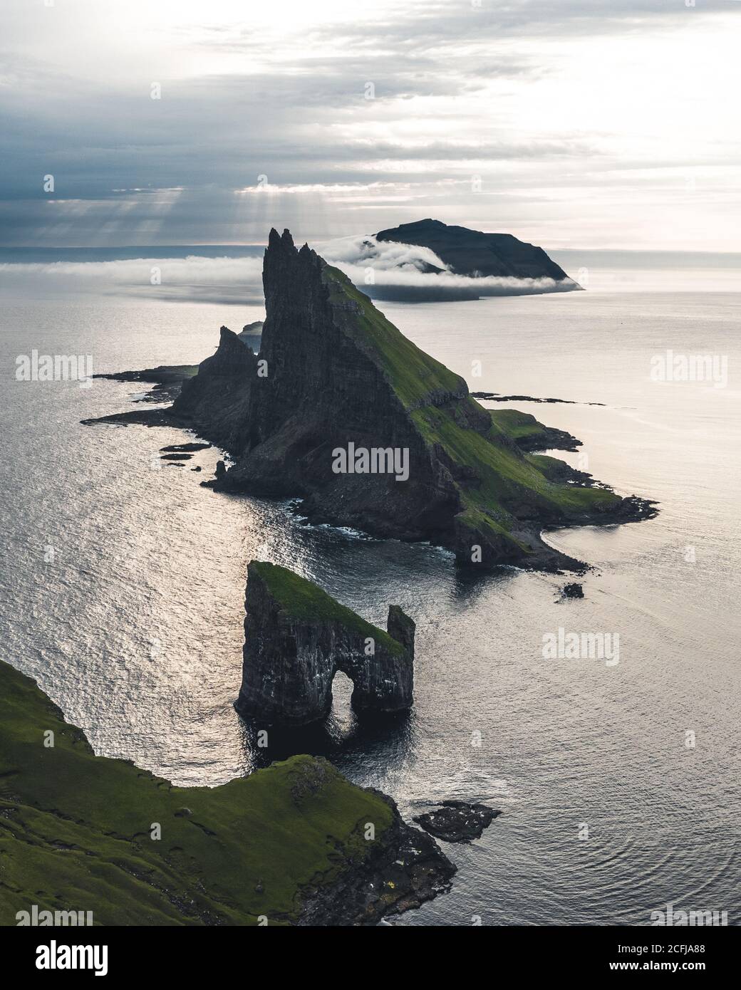 Tindholmur aerial hi-res stock photography and images - Alamy