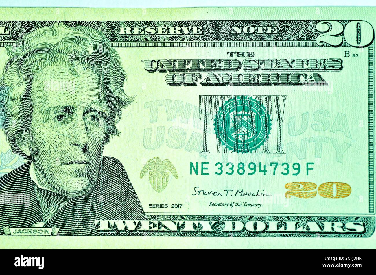 Close-up United State of America Dollar bank notes, USD Currency, USA ...