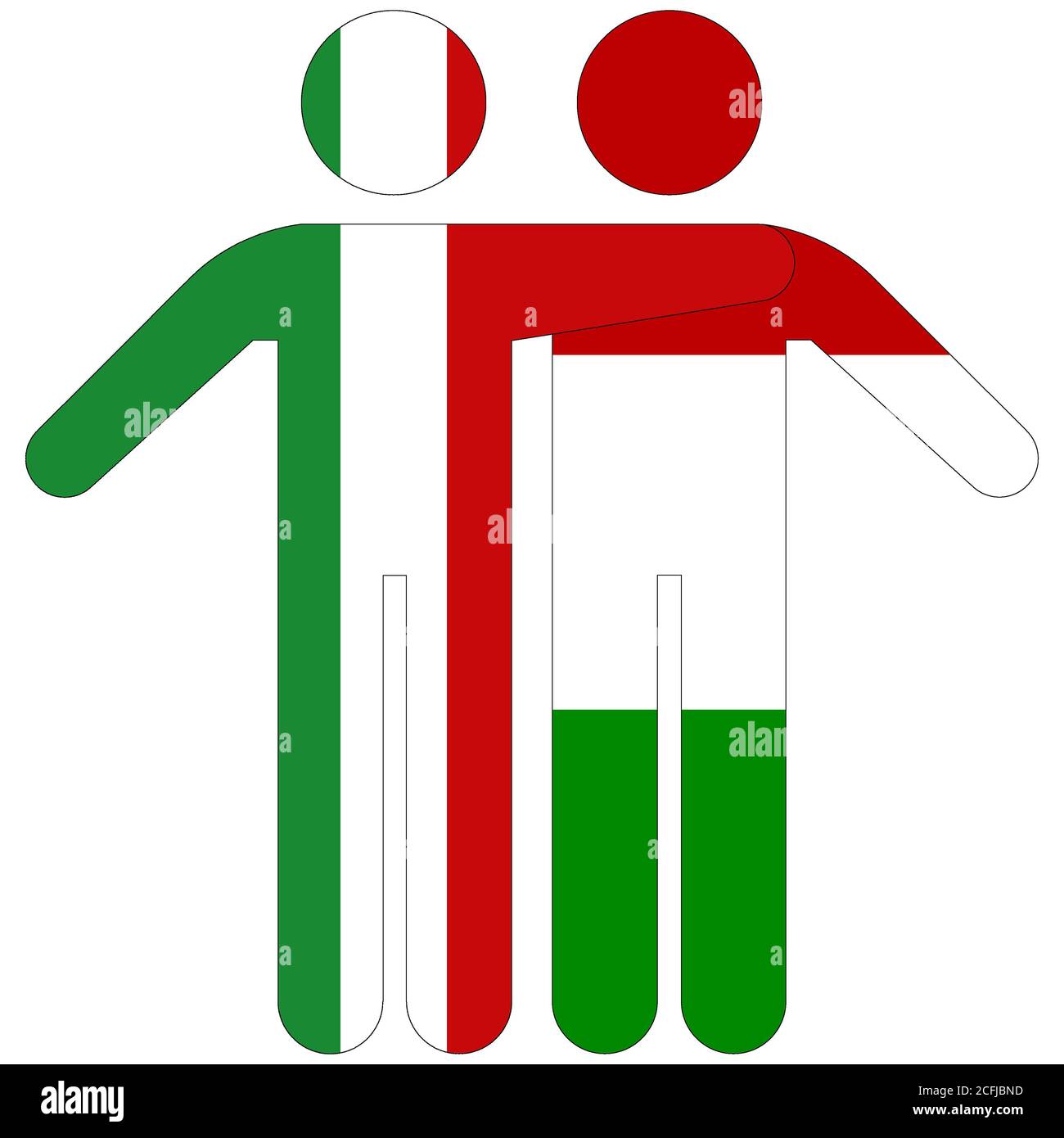 Hungary italy flag hi-res stock photography and images - Alamy