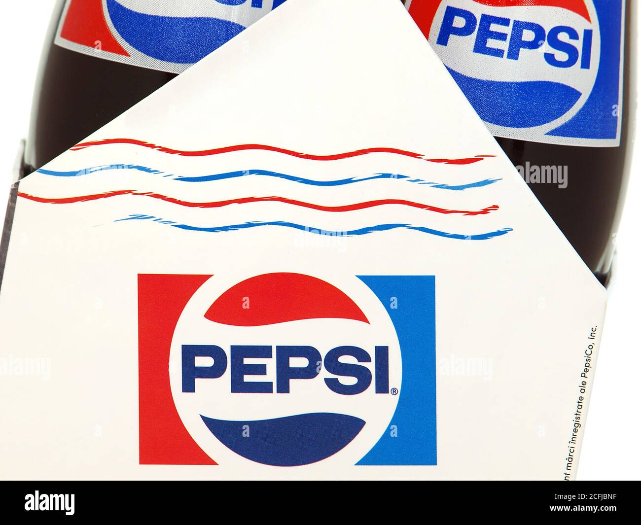 BUCHAREST, ROMANIA - DECEMBER 24, 2017. Pack of Classic Pepsi glass ...