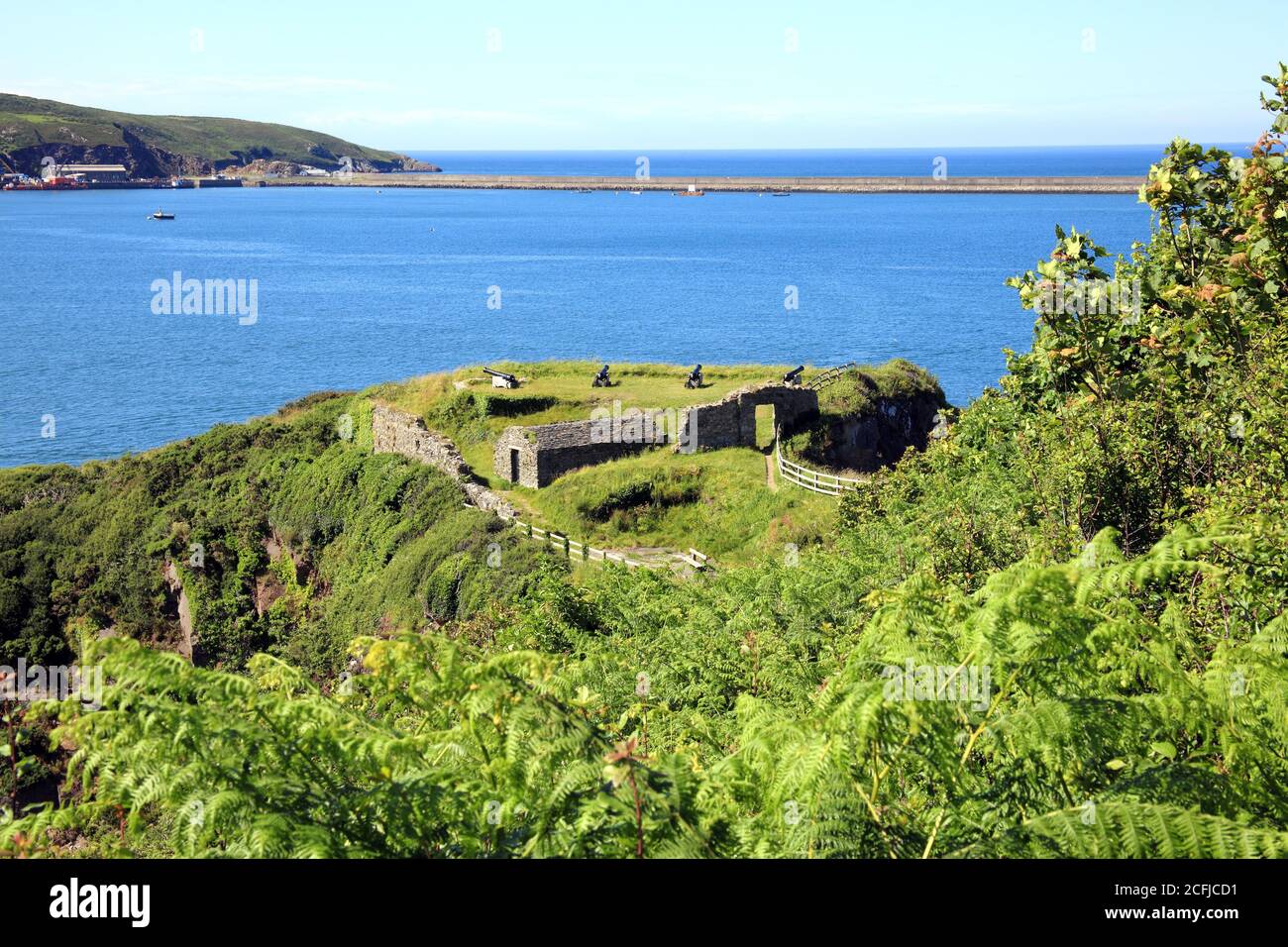Fishguard Fort in Pembrokeshire Wales UK built in 1781 which is a ...
