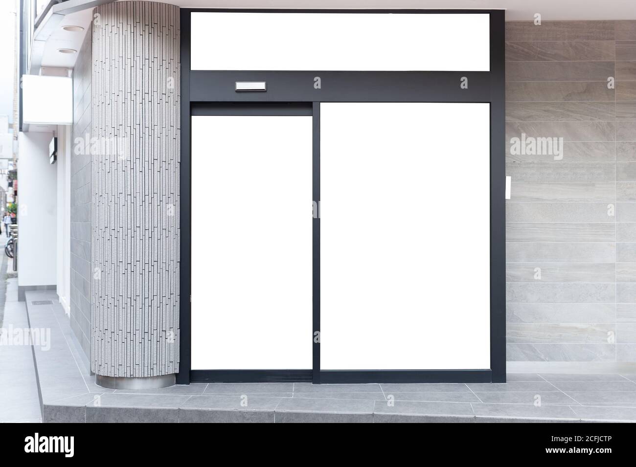 Shop Boutique Store Front with Big Window and Place for Name Stock ...