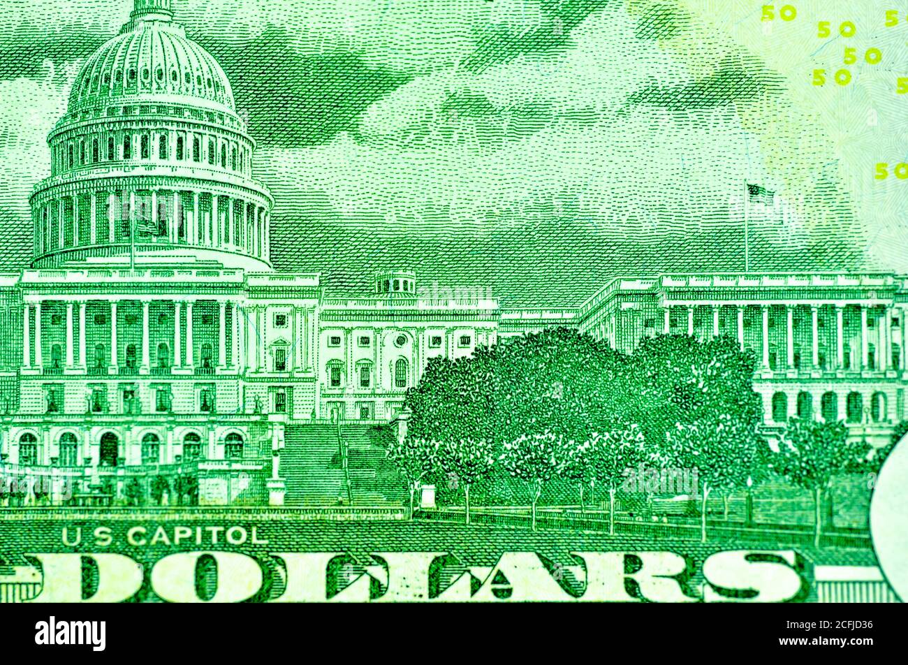 Close-up United State of America Dollar bank notes, USD Currency, USA ...