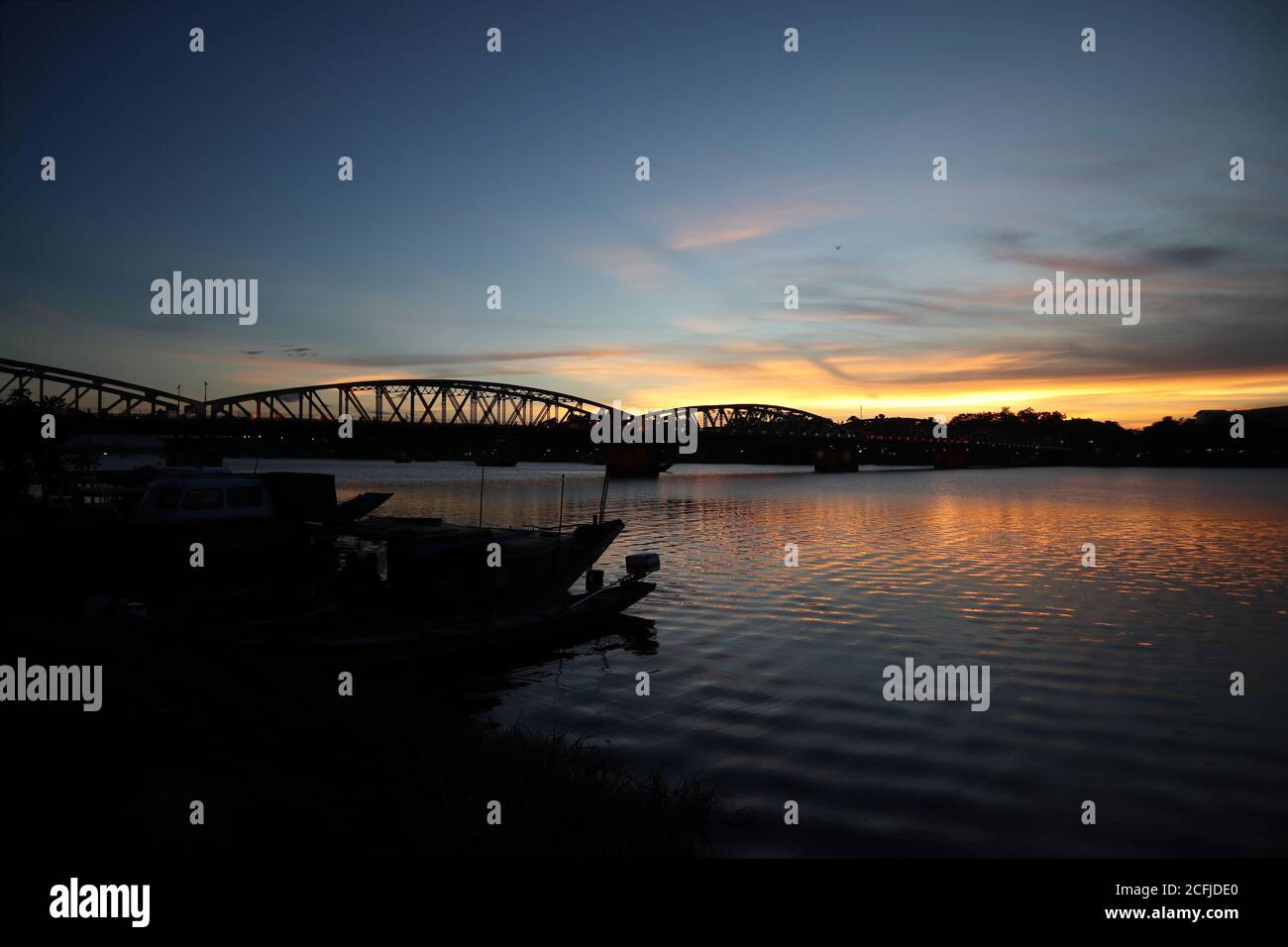 Dusk in Hue, Vietnam Stock Photo - Alamy