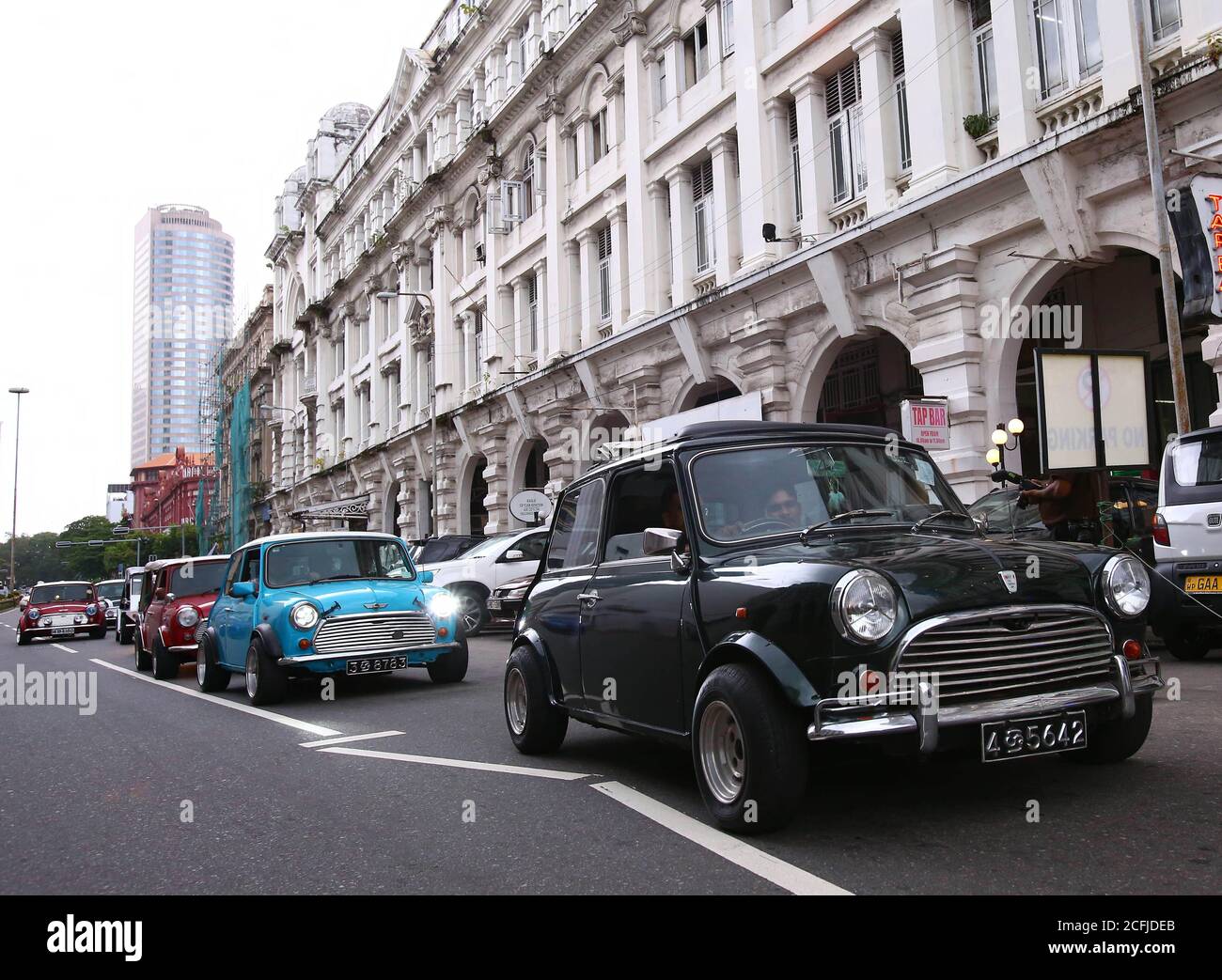 Colombo. 5th Sep, 2020. A vintage car parade is held in Sri Lanka's ...