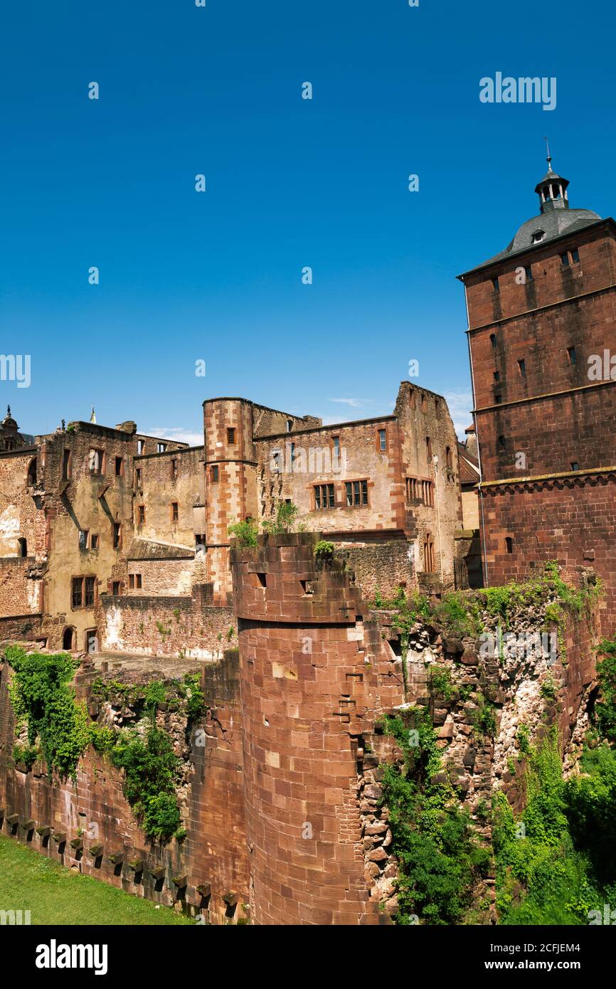 Heidelberg castle ruins in Germany Stock Photo - Alamy