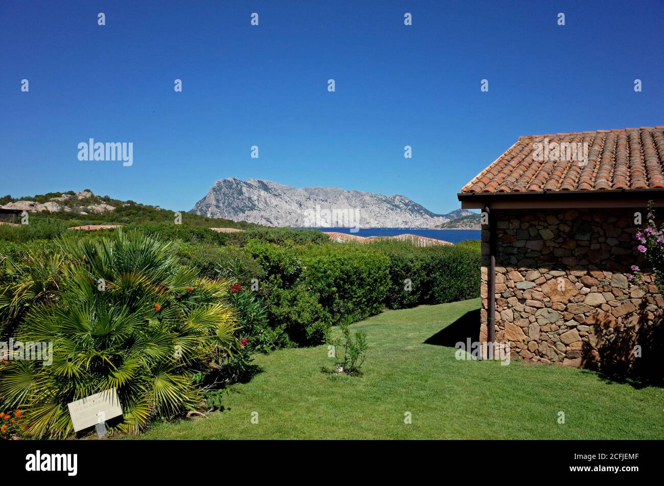 Tavolara Island, Sardinia, Italy. View from Sardinian coast Stock Photo ...