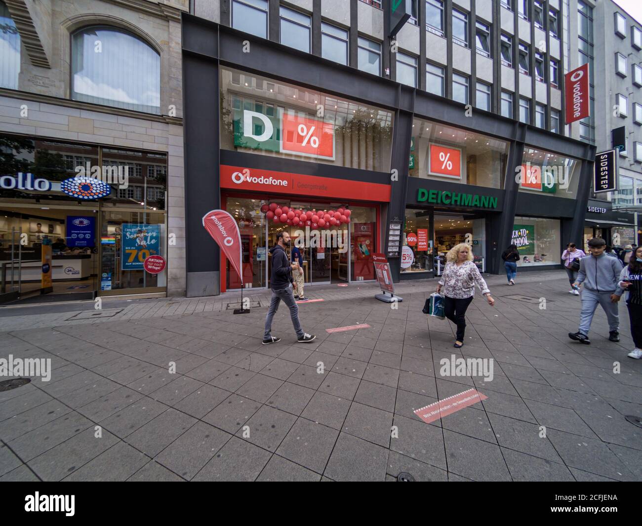 VODAPHONE shop store front in Hannover, Germany, 31.8.2020 Vodaphone is ...