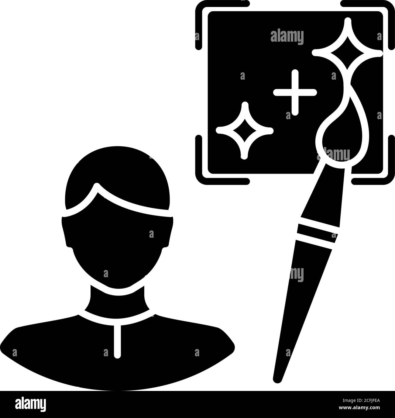 Art director black glyph icon Stock Vector Image & Art - Alamy