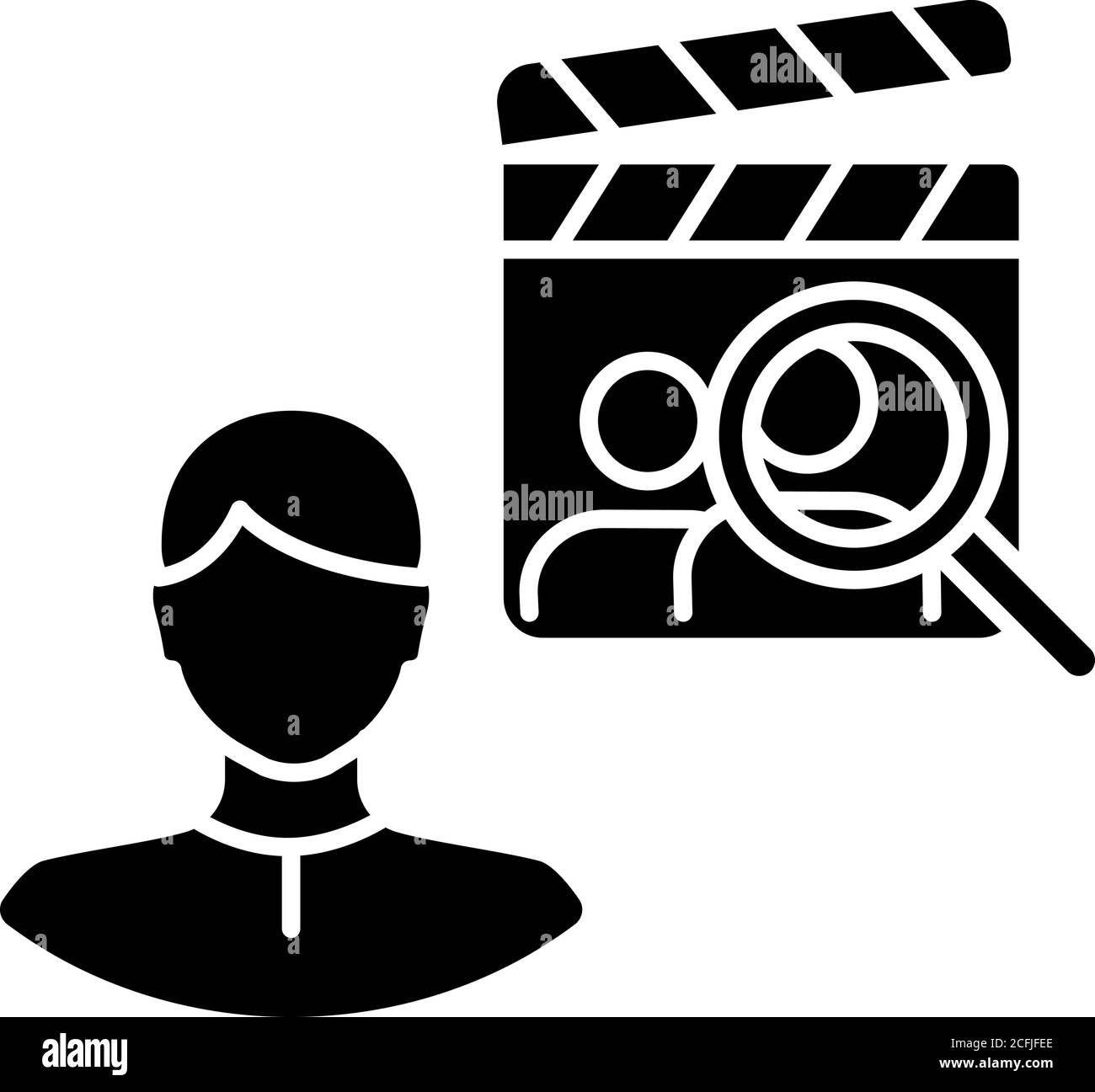 Casting director black glyph icon Stock Vector Image & Art - Alamy
