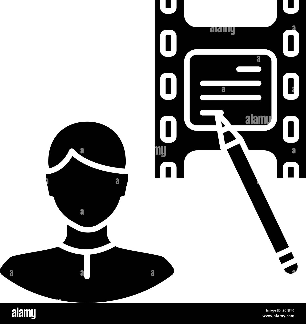 Film director and screenwriter Stock Vector Images - Alamy