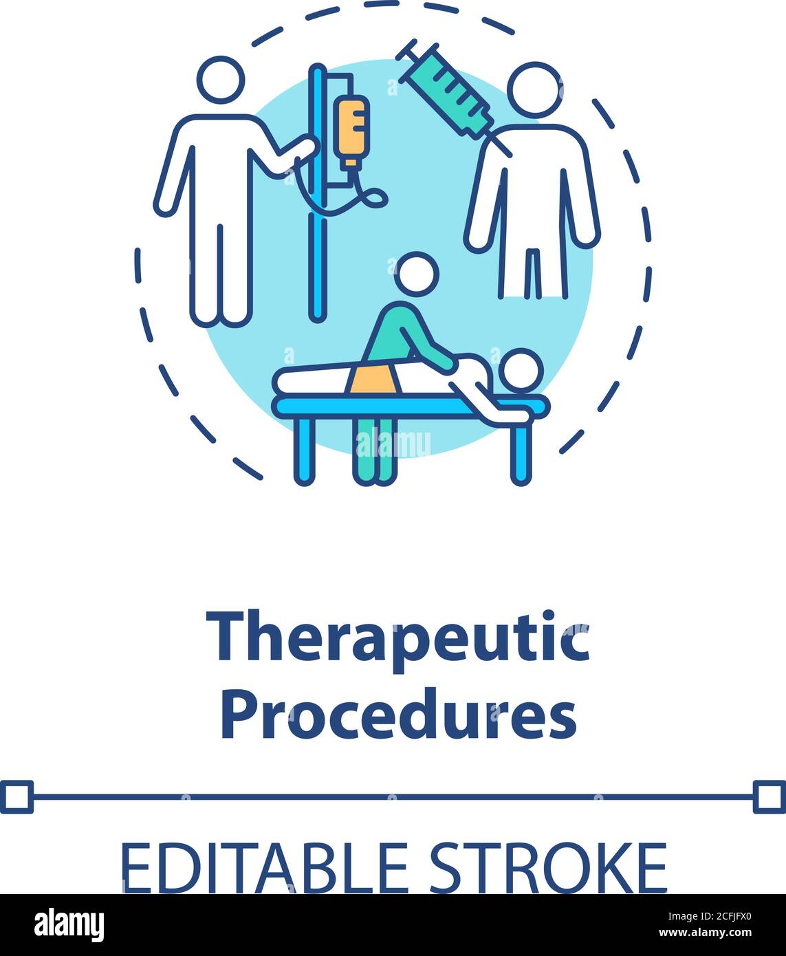 Therapeutic procedures concept icon Stock Vector Image & Art - Alamy